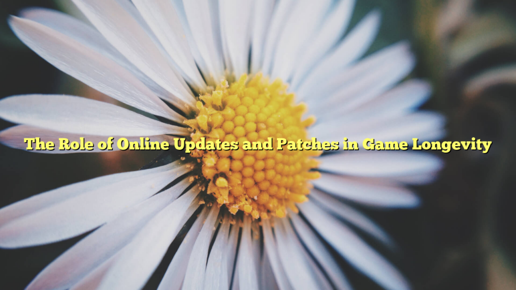 The Role of Online Updates and Patches in Game Longevity – News Daily ...